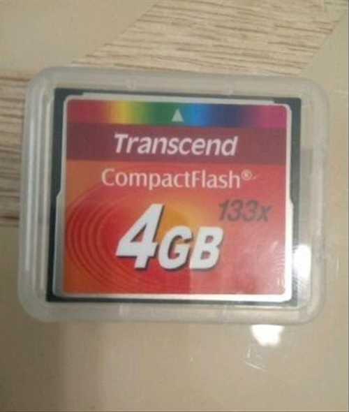 Карта памяти CompactFlash Transcend 4GB