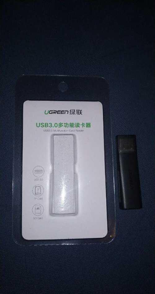 Ugreen кард-ридер USB 3,0 SD/TF