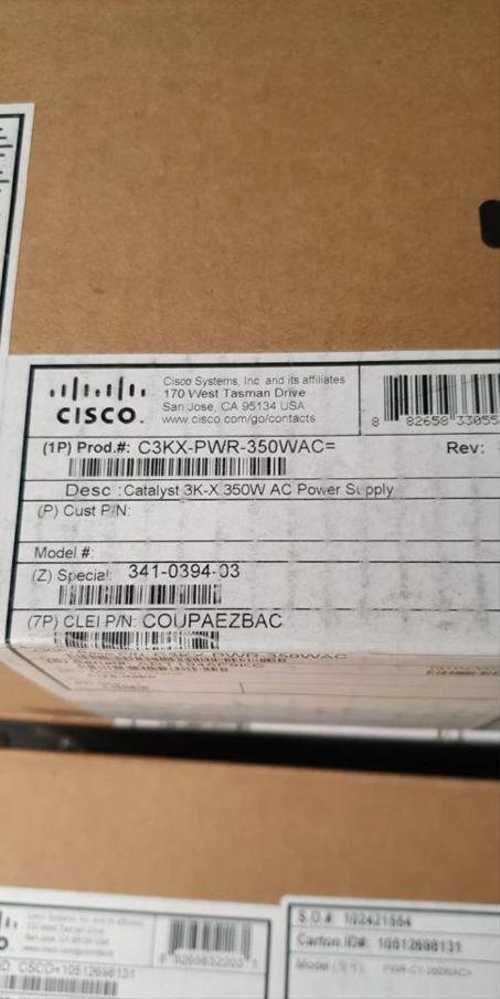 Блок питания Cisco c3kx-pwr-350vvac