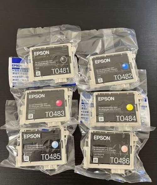 Оригинальные картриджи Epson T0481-6