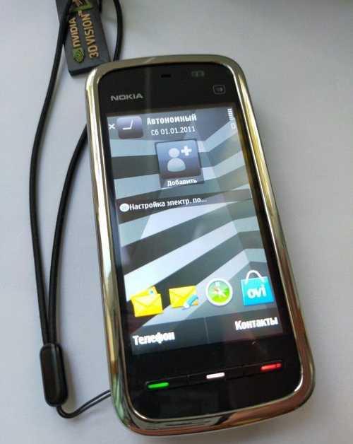 Телефон Nokia 5230 RM-588 navi CV V3 black chrome
