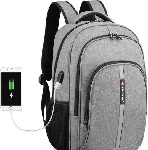 Рюкзак Tigernu T-B3893 для ноутбука 15.6" серый