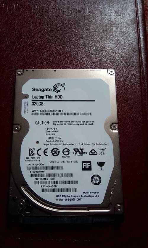 320Gb HDD 2.5'' 7200RPM Seagate