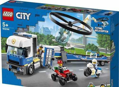 Lego 60244 Полицейский вертолётный транспорт Лего