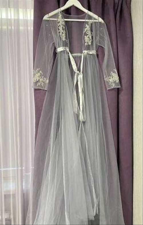 Будуарное платье (пеньюар свадебный)