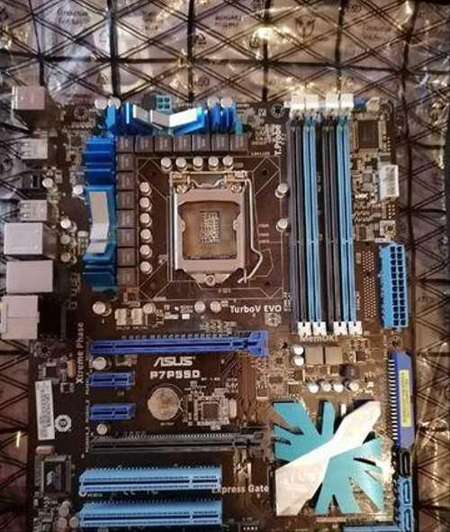 Мать asus P7P55D сокет: LGA1156