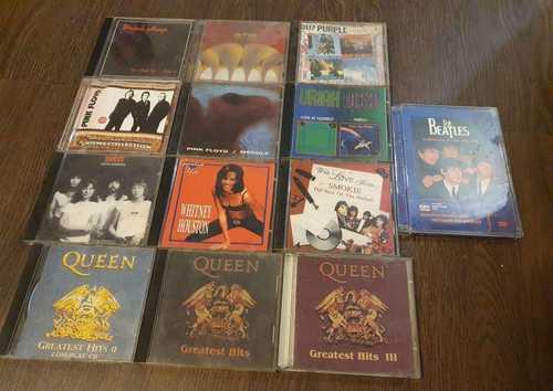 Диски Queen, The Beatles, Deep Purple, Pink Floyd