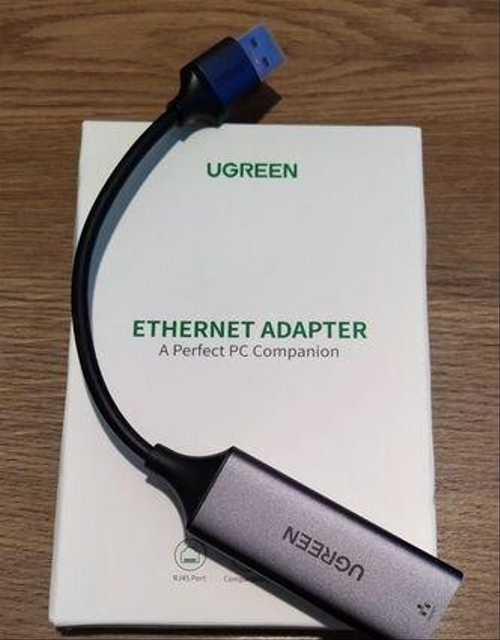 Ethernet-адаптер ugreen USB-C 1000 Мбит/с