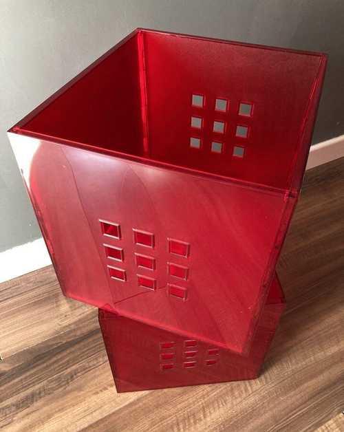IKEA Лекман ящики красные