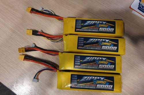 Аккумуляторы zippy compact 5000mah 25c