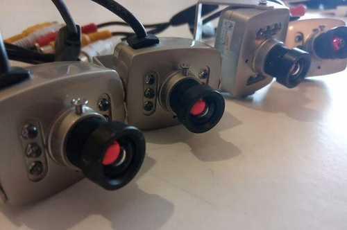 Цветные 4 камеры видеонаблюдения+звук JMK JK-309A