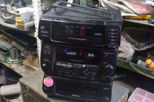 CD changer Panasonik на 5 дисков, 2 подкасетника