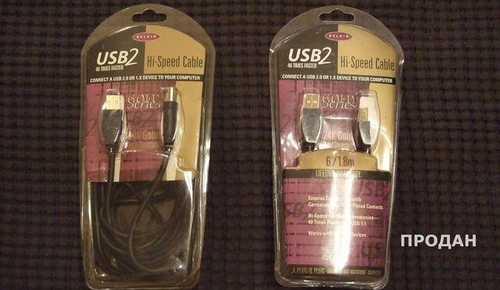 Кабели Belkin USB 2.0 для музыки, три штуки