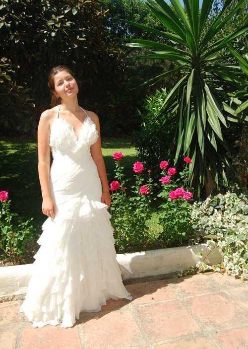 Белое свадебное платье из Испании