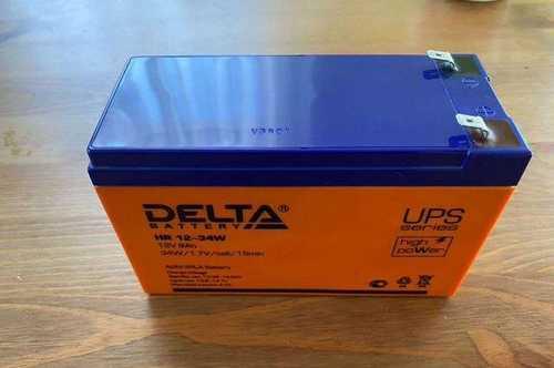 Аккумулятор Delta HR 12-34W 12V 9Ah