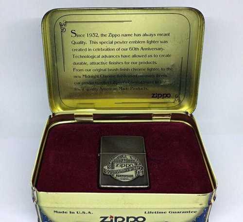 Зажигалка Zippo - 60th Anniversary 1932-1992
