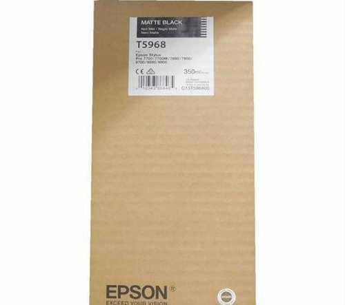 Новый картридж Epson c13t596800 с чёрными чернилам