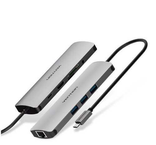 Мультифункциональный хаб vention USB Type C 9 в 1