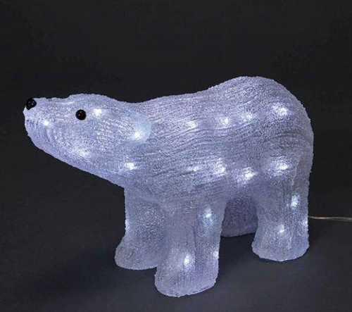 Акриловая светодиодная фигура Белый медведь