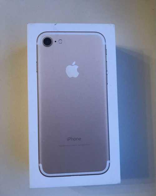 Коробка от iPhone 7 gold 32gb