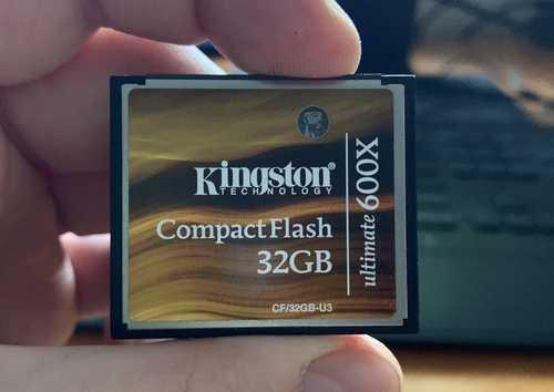 Карта памяти CF Kingston 32Gb 600x