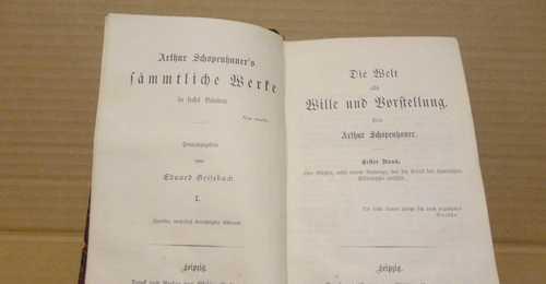Артур Шопенгауэр: Мир как воля и представление
