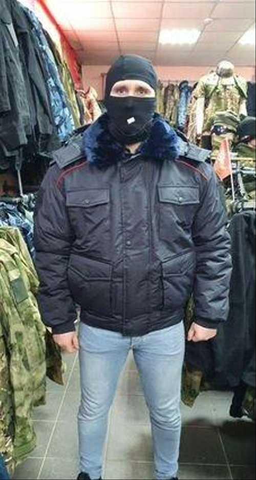 Зимняя куртка полиции Укороченная на резинке Тасла