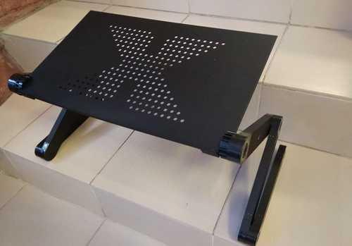 Стол подставка для ноутбука складной металлический