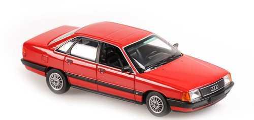 Масштабная модель Audi 100 1990 красный металлик