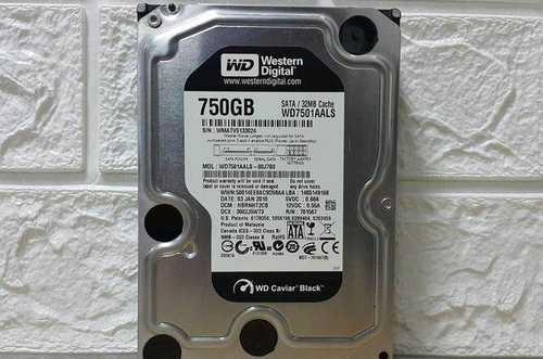 Жесткий диск 750Gb SATA 3.5" WD WD7501aals