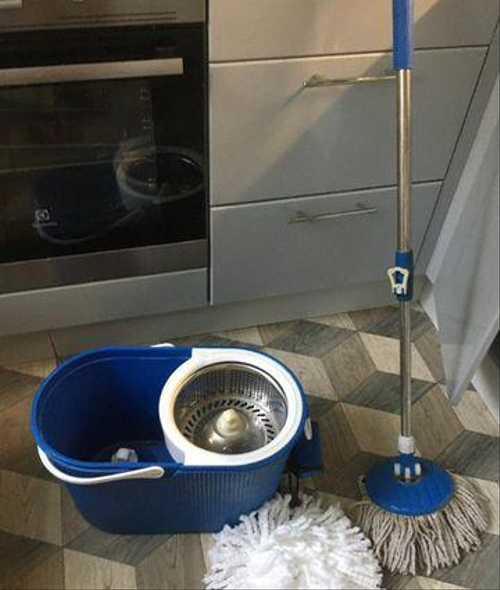 Швабра spin mop, ведро с отжимом