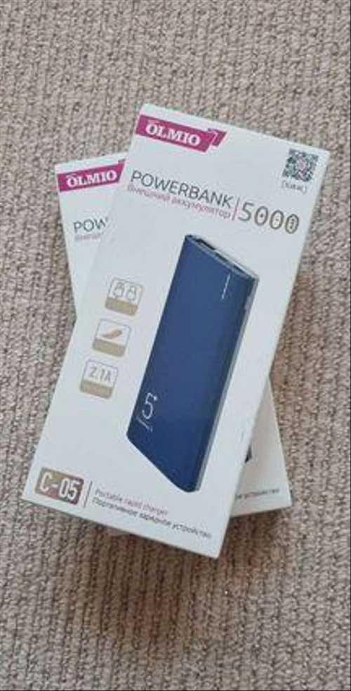 Внешний аккумулятор olmio C-05 5000mAh