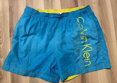 Плавки шорты Calvin Klein голубые оригинал