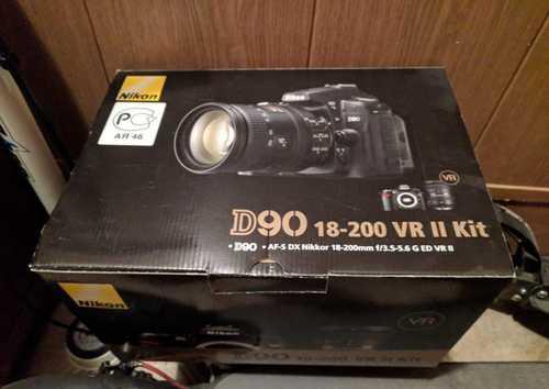 Коробка от Nikon D90 18-200 VR II Kit
