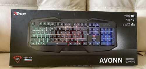Игровая клавиатура Trust GXT 830-RW Avonn Black (2