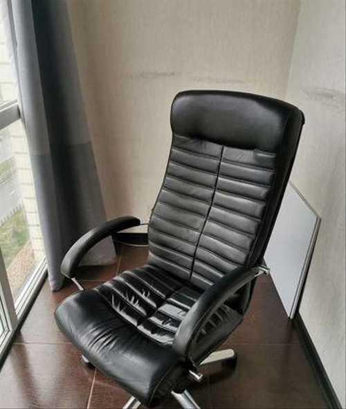 Кресло компьютерное офисное кожаное