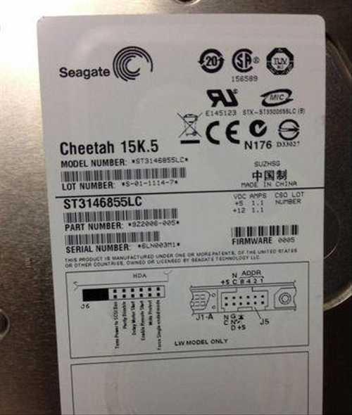 Жесткий диск Seagate scsi (80 pin SCA) 146Gb, ST31