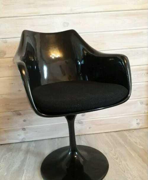 Стул (кресло) дизайнерский Tulip (черный)