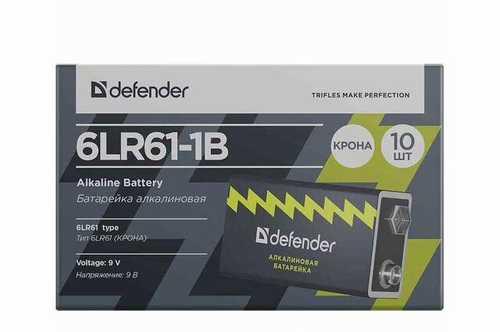 Батарейка алкалиновая Defender 6LR61-1B крона в бл