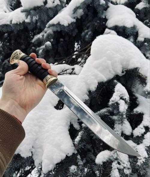 Пластунский Нож Охотничий 95х18, черный граб