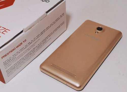 Смартфон Prestigio wize Y3 gold color Android 8.1