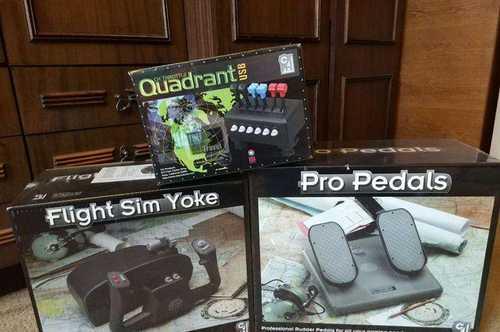 Комплект CH Products: Flight Yoke USB, Pro Pedals