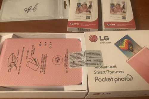 Карманный фотопринтер LG Smart pocket photo PD239T