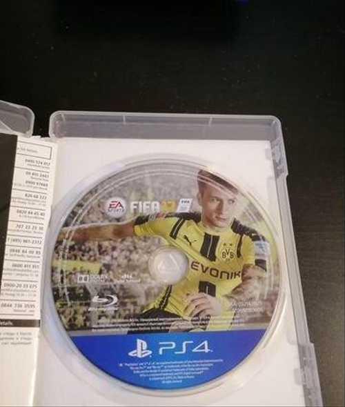 Игровой диск Fifa17 Ps4, Ps5