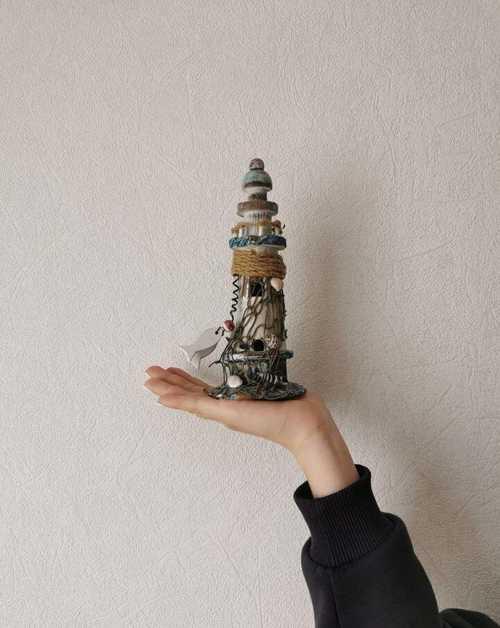 Фигурка маяк деревянная