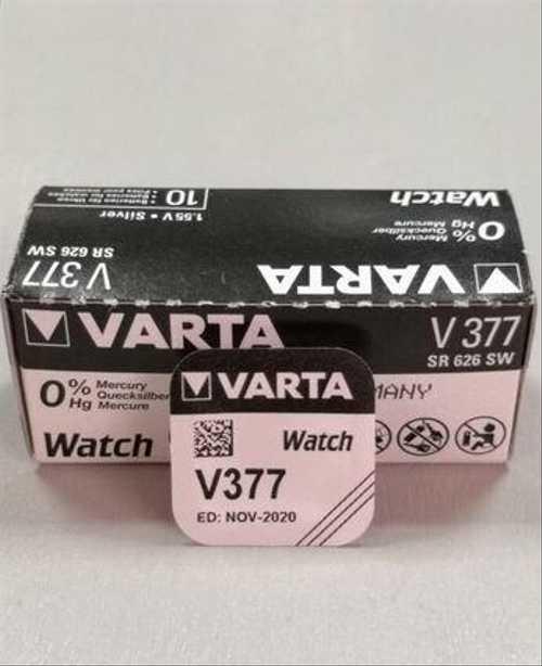 Батарейка Varta V377 (LR626 / SR66 / AG4 / 377 )