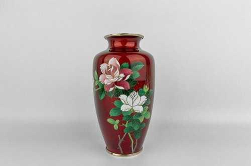 Старинная ваза, Sato, Япония, клуазоне, 1950-60 гг