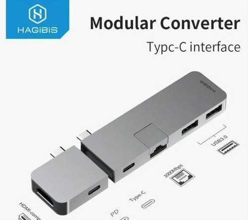 USB- разветвитель Xiaomi hagibis MC1L Type- C Data