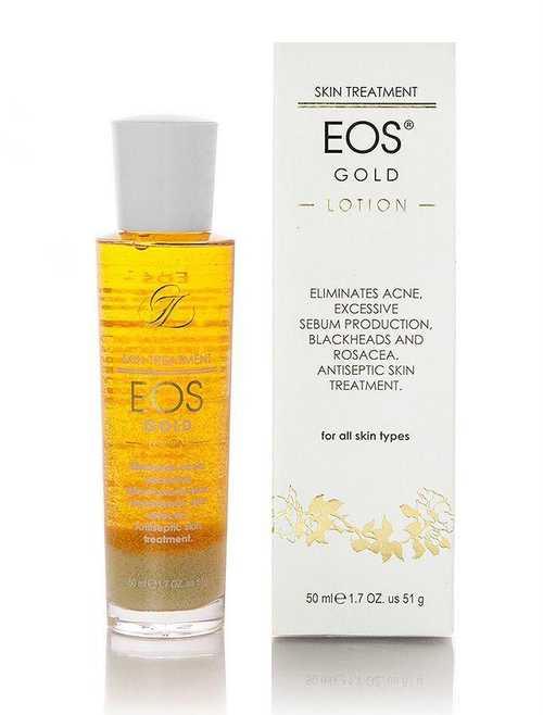 Лосьон EOS gold 50ml, satura rosta, Англия