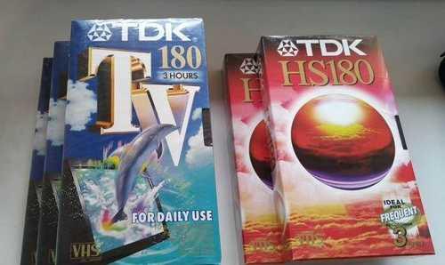 Видеокассеты TDK-180 (5 шт) цена за всё